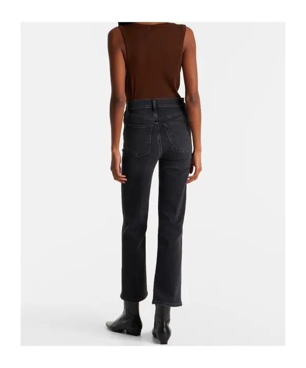 FRAME High-rise Straight Jeans