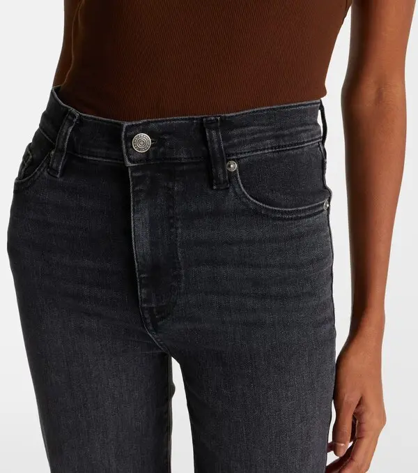 FRAME High-rise Straight Jeans