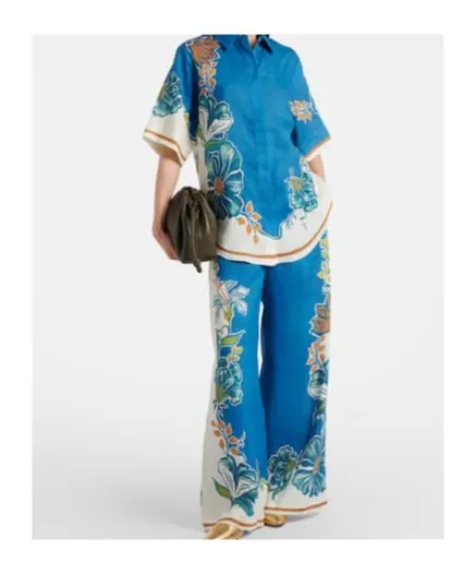 ALEMAIS Luda Floral Linen Shirt
