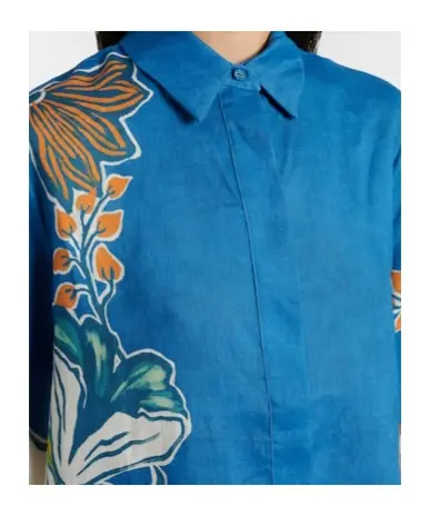 ALEMAIS Luda Floral Linen Shirt