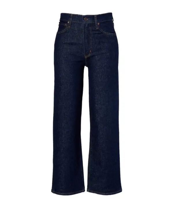 AGOLDE Ren High-rise Wide-leg Denim Trousers
