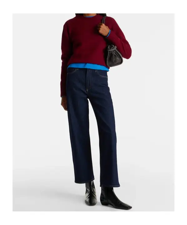 AGOLDE Ren High-rise Wide-leg Denim Trousers