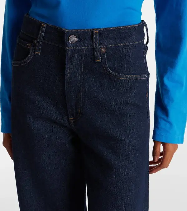 AGOLDE Ren High-rise Wide-leg Denim Trousers