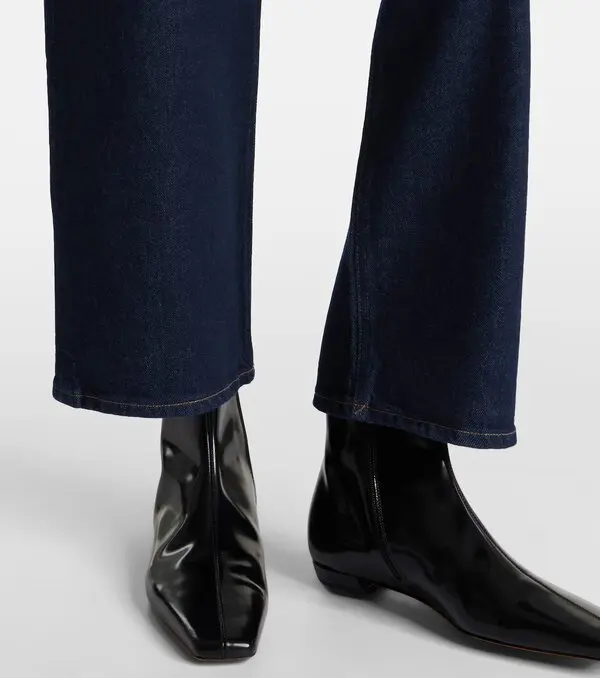 AGOLDE Ren High-rise Wide-leg Denim Trousers