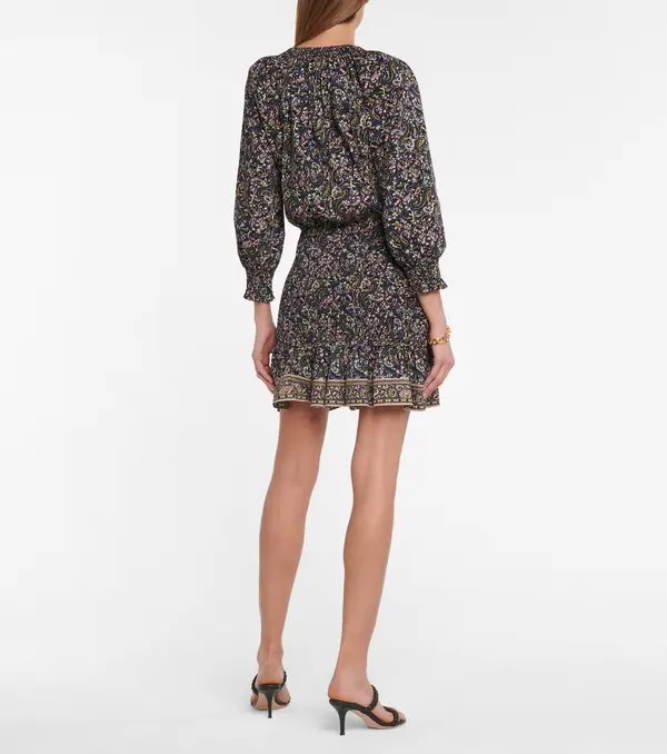 Veronica Beard Paisley Printed Mini Dress
