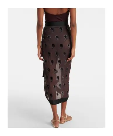 Tory Burch Paisley Silk-blend Beach Cover-up