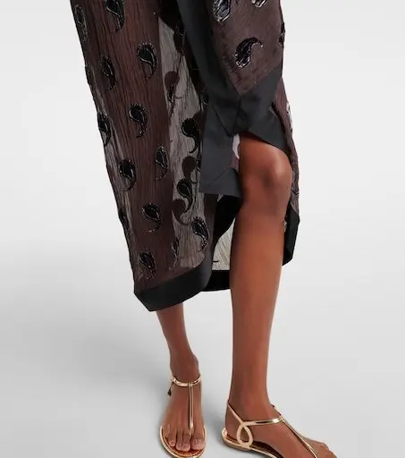 Tory Burch Paisley Silk-blend Beach Cover-up