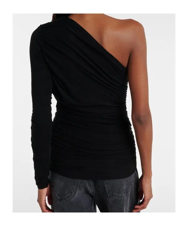AGOLDE Annette Asymmetrical Ruched Top