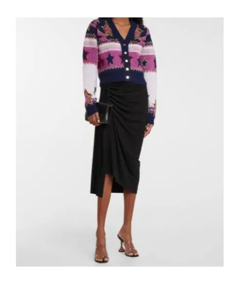 Rabanne Jacquard Cropped Cardigan