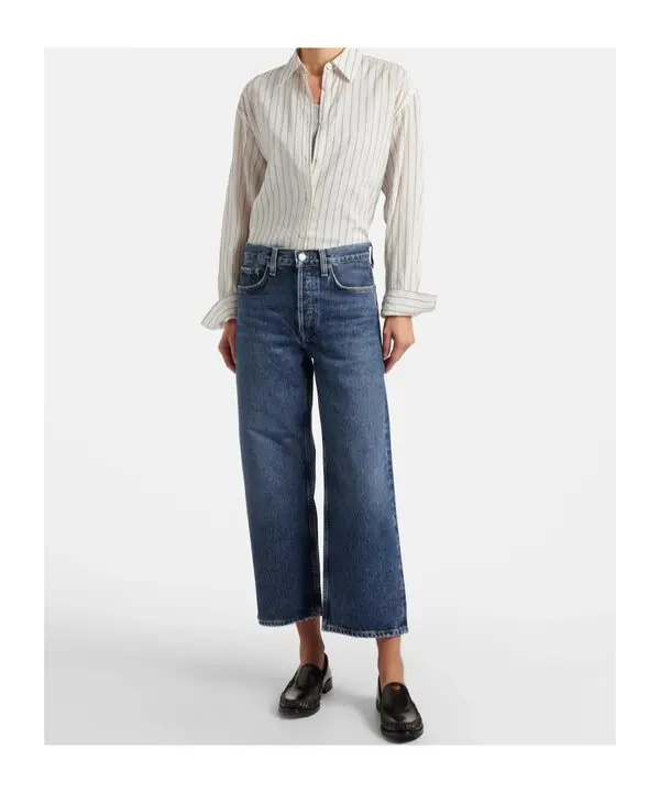 AGOLDE Arc Mid-rise Wide-leg Denim Trousers