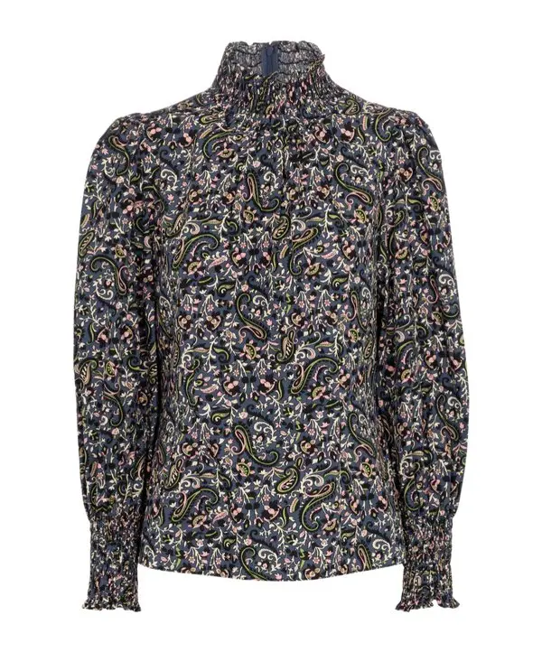 Veronica Beard Paisley Pattern Hoodie