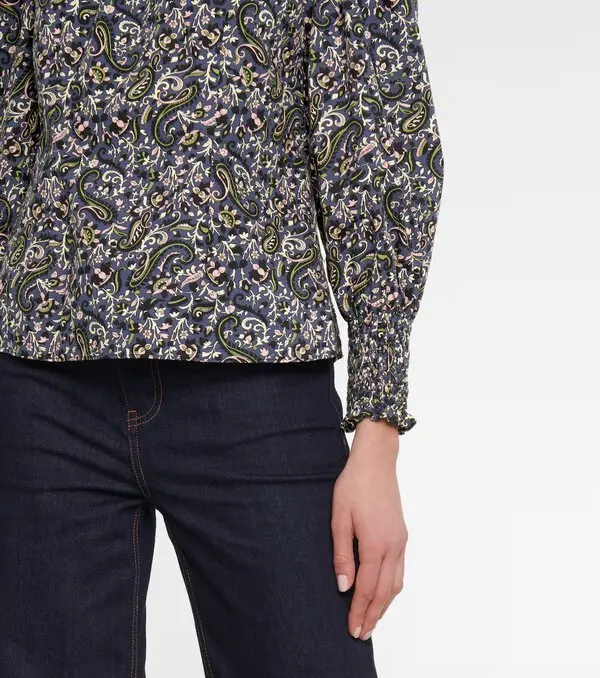 Veronica Beard Paisley Pattern Hoodie
