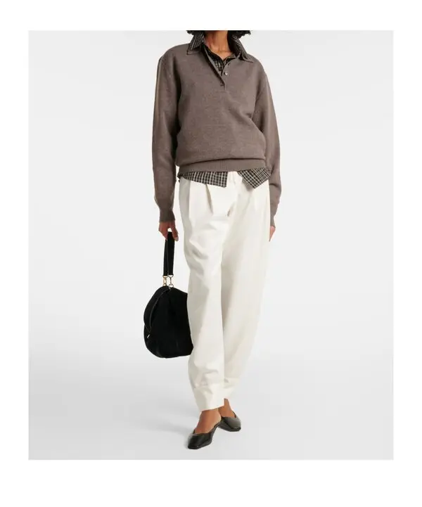 RÓHE Long Sleeve Knitted Polo Shirt