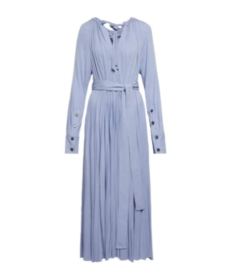 Proenza Schouler Pleated Jersey Midi Dress - Blue