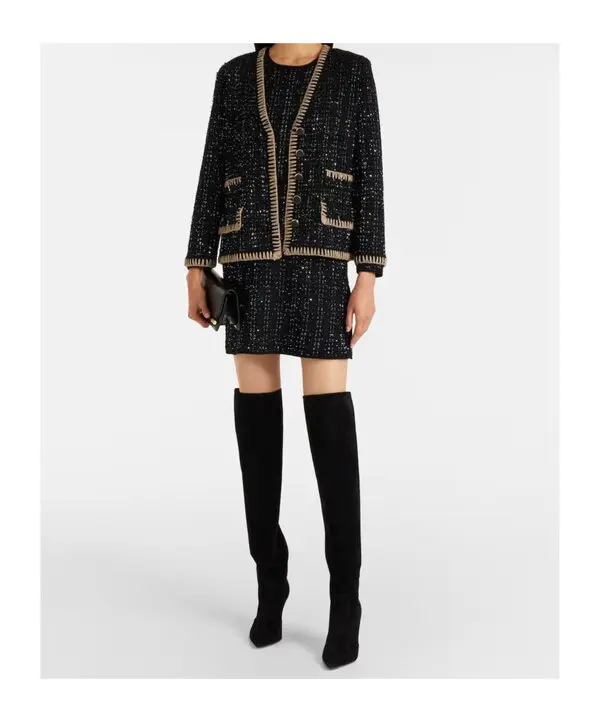Veronica Beard Channing Tweed Minidress