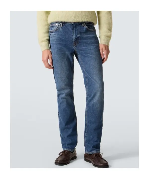 FRAME Mid-rise Straight-leg Jeans
