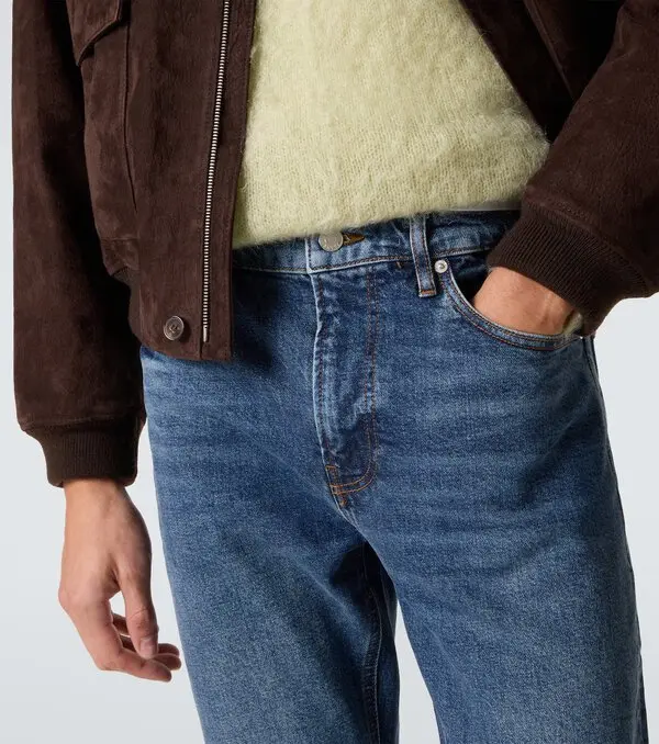 FRAME Mid-rise Straight-leg Jeans