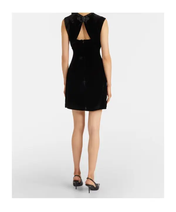 Veronica Beard Svetlana Velvet Mini Dress