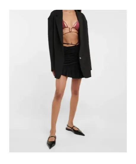 NENSI DOJAKA Tie-trimmed Twill Underwear