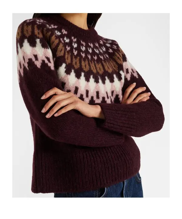 Veronica Beard Anne Fair Isle Wool-blend Sweater