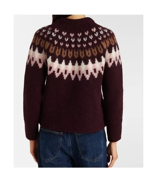 Veronica Beard Anne Fair Isle Wool-blend Sweater