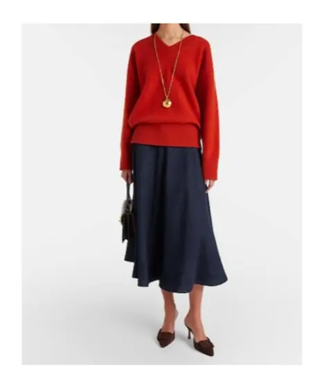Altuzarra Varda Denim Midi Skirt