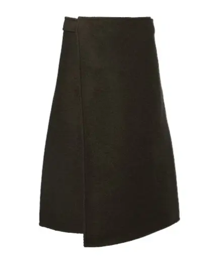 Proenza Schouler Bodhi Wool-blend Boucle Twill Wrap Skirt - Black