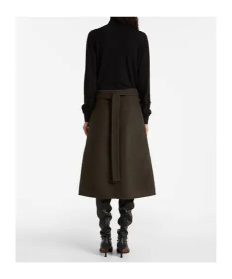 Proenza Schouler Bodhi Wool-blend Boucle Twill Wrap Skirt - Black