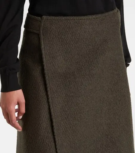 Proenza Schouler Bodhi Wool-blend Boucle Twill Wrap Skirt - Black