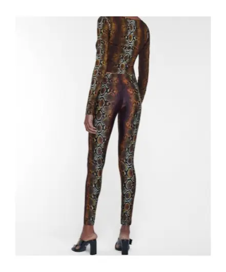 Versace Snake Print Cropped Top