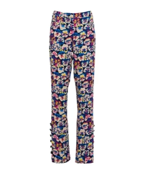 Rabanne Floral High-rise Flared Pants