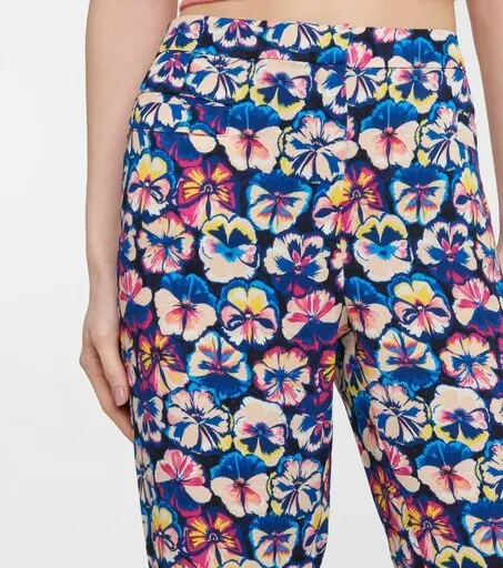 Rabanne Floral High-rise Flared Pants