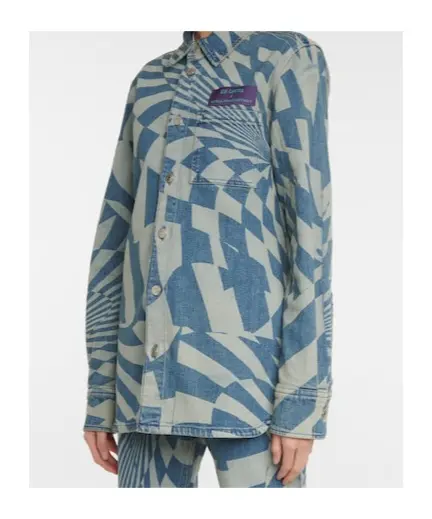 Stella McCartney X Ed Curtis Printed Denim Shirt