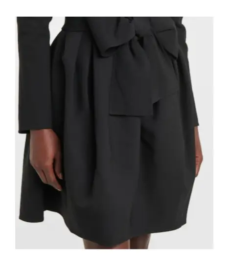 Oscar De La Renta Bow-decorated Crepe Mini Dress