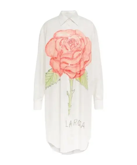 Marni Printed Cotton Poplin Shirt Dress