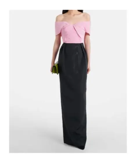 Rebecca Vallance Amaro Off-shoulder Taffeta Gown - Black