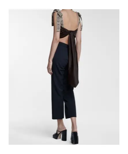 Johanna Ortiz Rituals Stretch Cotton-blend Crop Top