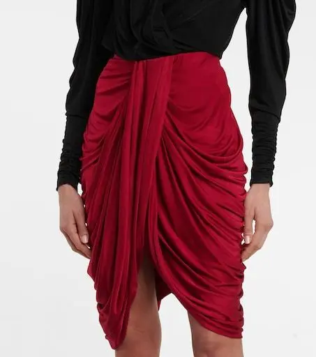 Isabel Marant Étoile Dotina Ruched Jersey Skirt