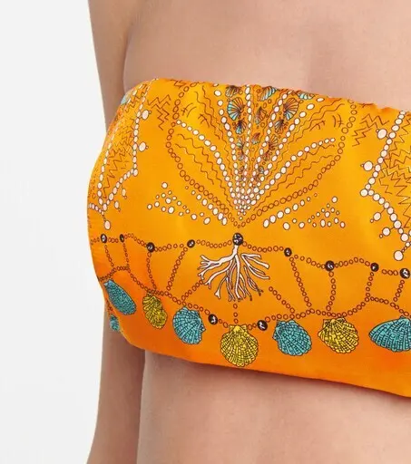 Emilio Pucci Printed Bandeau Crop Top