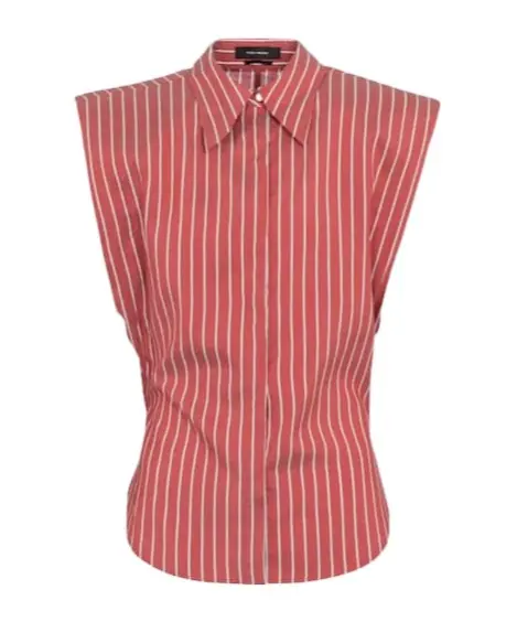 Isabel Marant Étoile Enza Pinstriped Silk Shirt