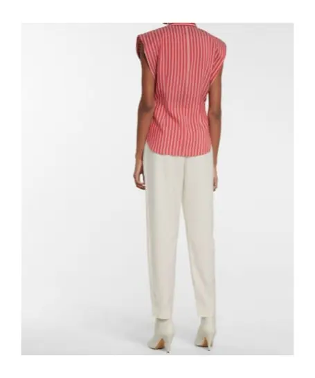 Isabel Marant Étoile Enza Pinstriped Silk Shirt
