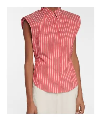 Isabel Marant Étoile Enza Pinstriped Silk Shirt