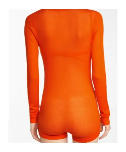 Dodo Bar Or Ribbed-knit Plunge Playsuit