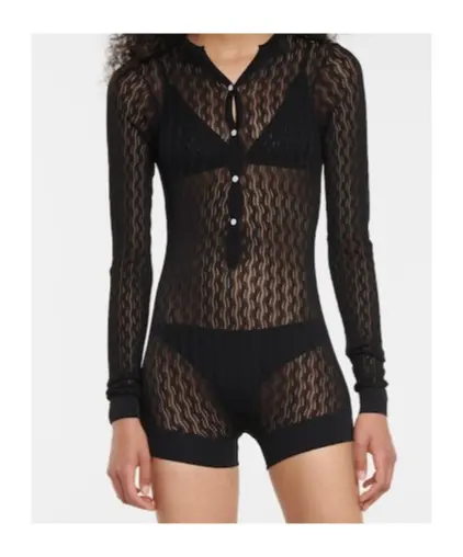 Dodo Bar Or Jacquard Knit Playsuit With V-neckline