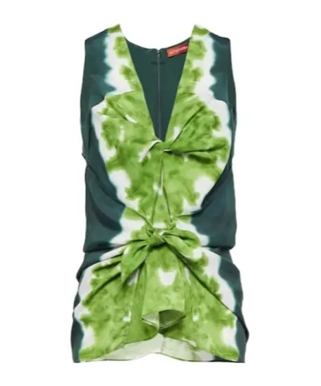Altuzarra Pan Tie-dye Crêpe De Chine Top