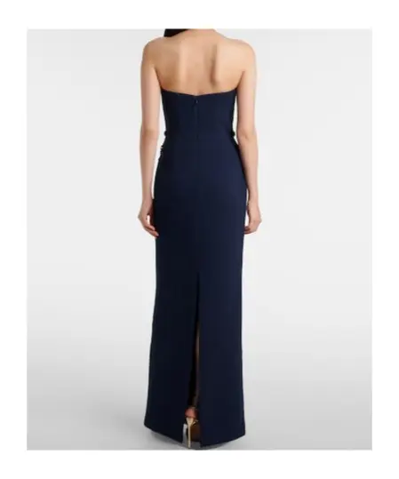 Rebecca Vallance Orla Embellished Crepe Bustier Gown
