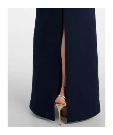 Rebecca Vallance Orla Embellished Crepe Bustier Gown