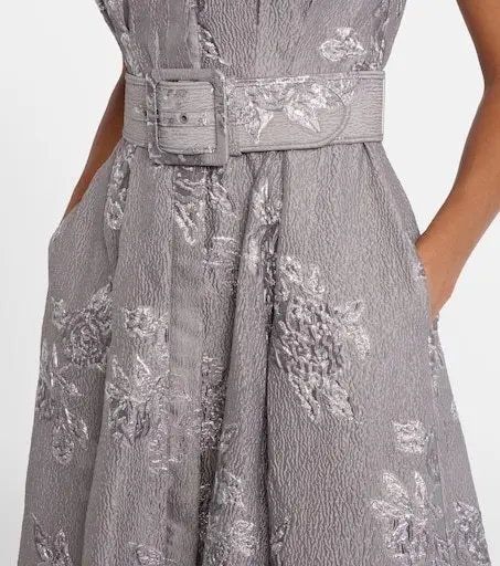 Rebecca Vallance Embellished Brocade Gown
