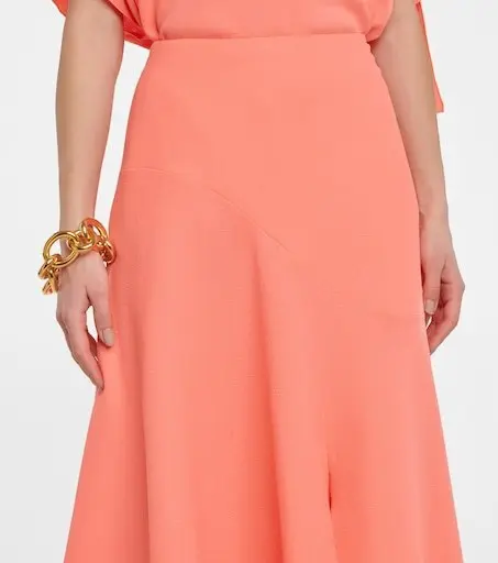 ROKSANDA Wool Crepe Midi Skirt