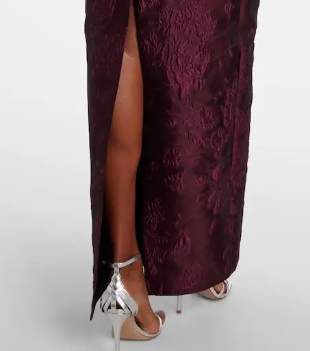 EMILIA WICKSTEAD Micheline Floral Cloque Gown